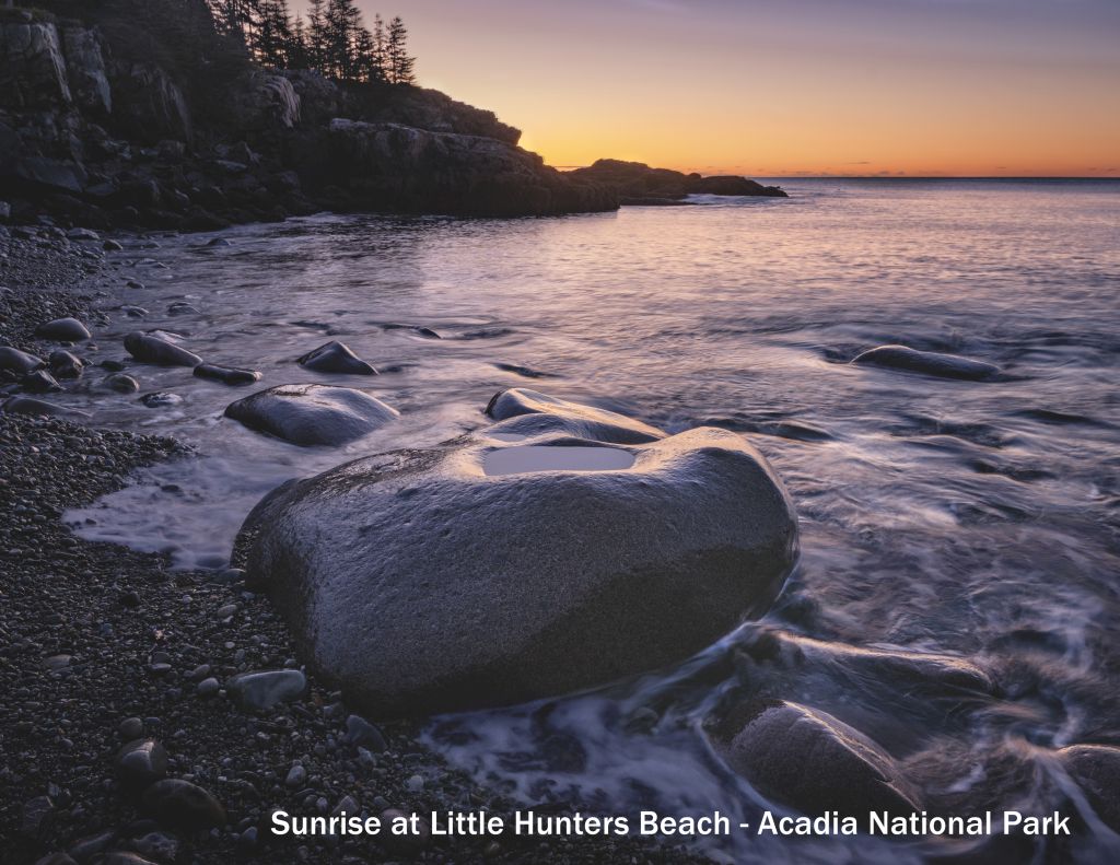 03_Sunrise-at-Little-Hunters-Beach-Acadia-National-Park | Saddleback ...
